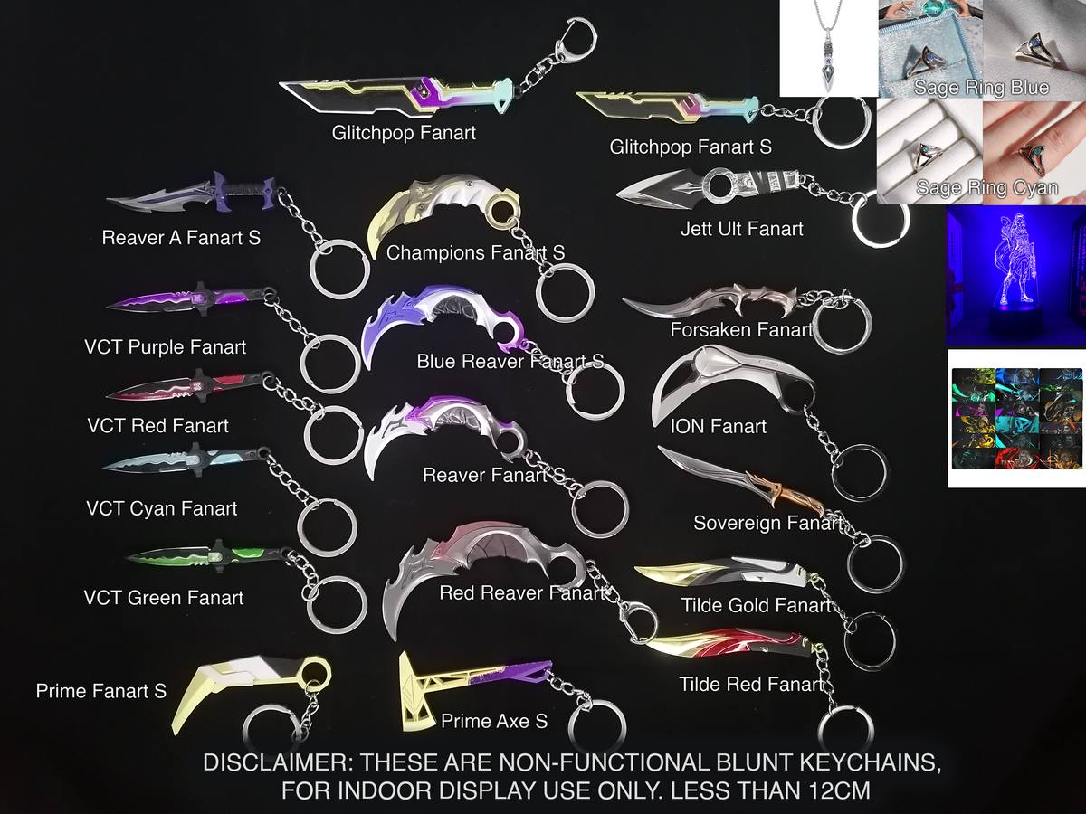 Valorant Keychains Blunt Prop Cosplay Fanart Display (etsy) – Gamer Diorama