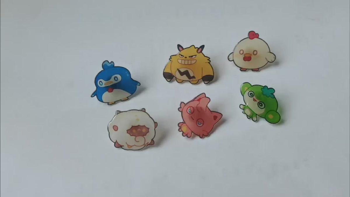 Palworld Pins Brooch Lamball Grizzbolt Chikipi Pengulet Cattiva Tanzee ...
