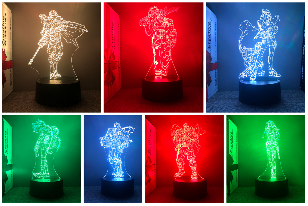 Valorant LED Night Lamp – Gamer Diorama