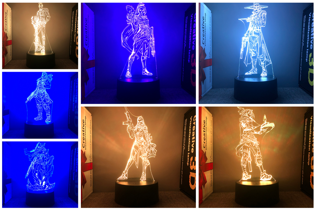 Valorant LED Night Lamp – Gamer Diorama