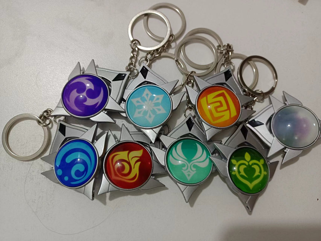 Genshin Impact Vision Keychains – Gamer Diorama