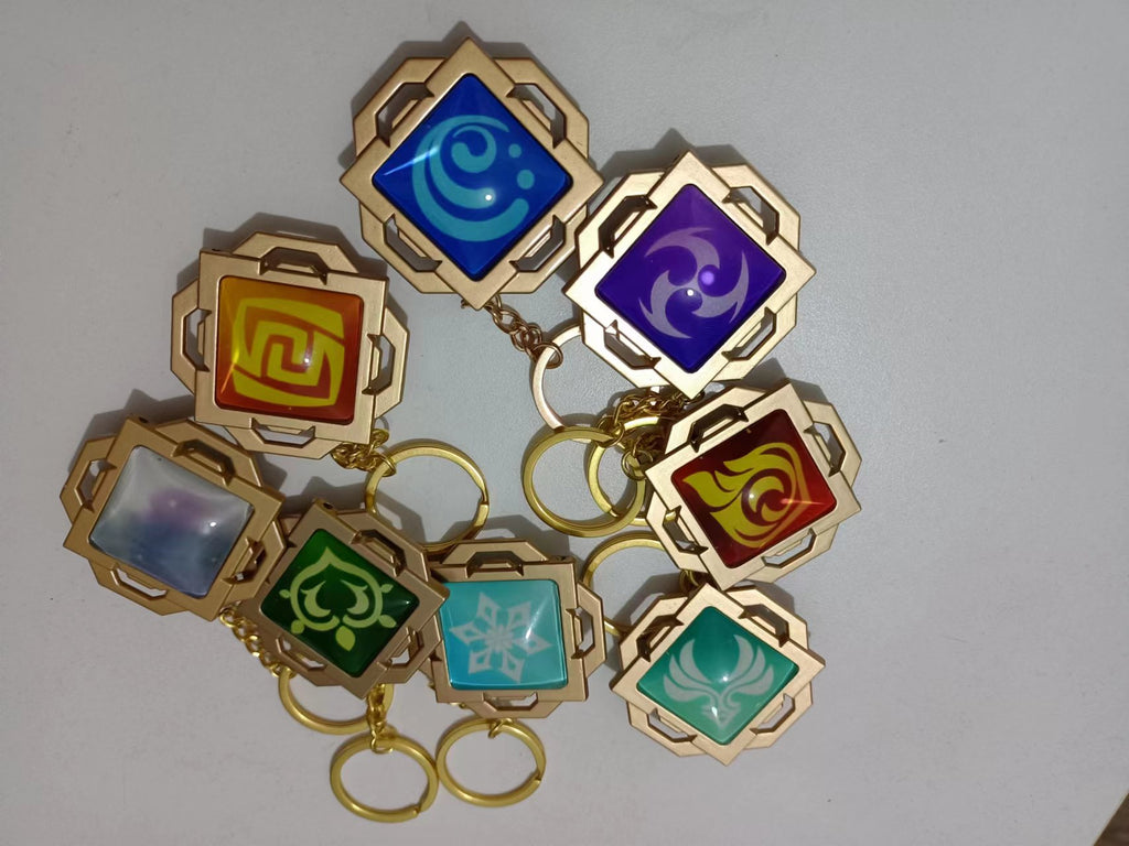 Genshin Impact Vision Keychains – Gamer Diorama