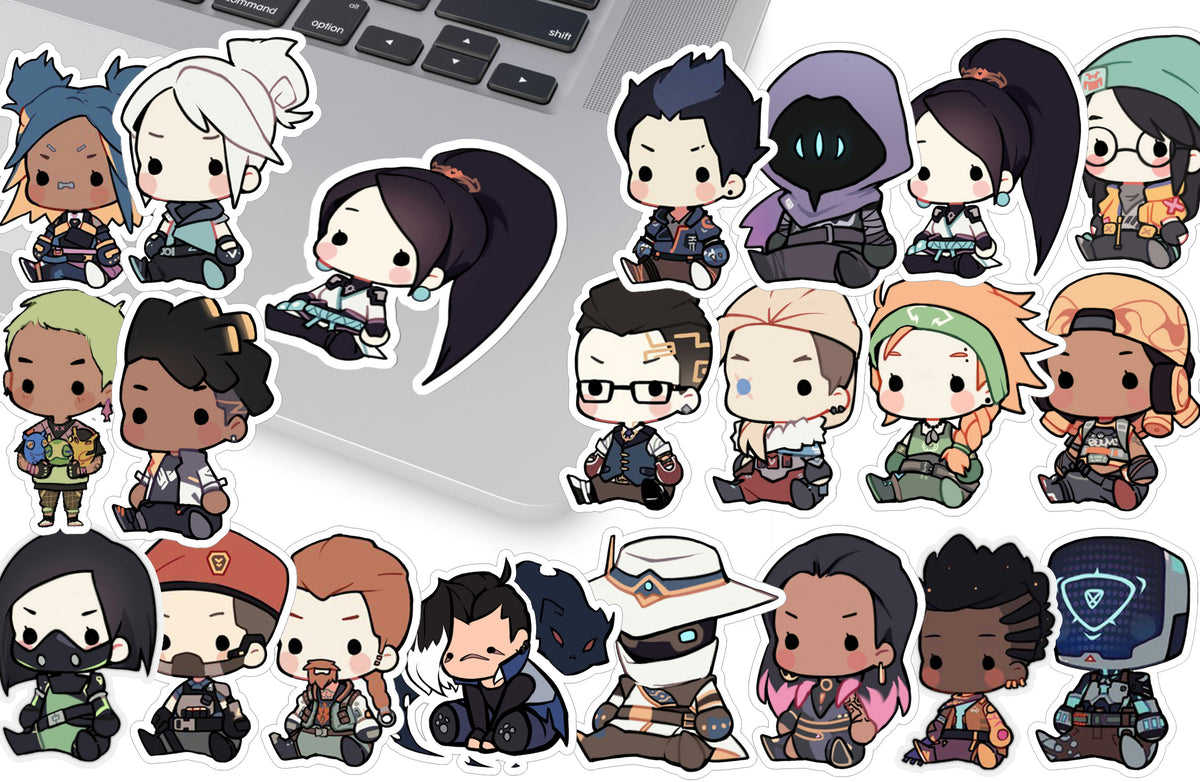 Valorant Cute Agents Kiss-Cut Stickers – Gamer Diorama